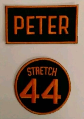 (2) San Francisco Giants Peter & Stretch Memorial Jersey Patch Willie ...