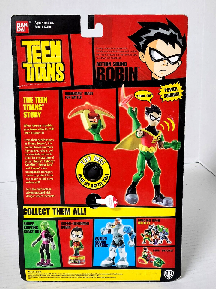 DC Teen Titans Go Action Sound Robin 5” Action Figure 4+ & Accessories ...