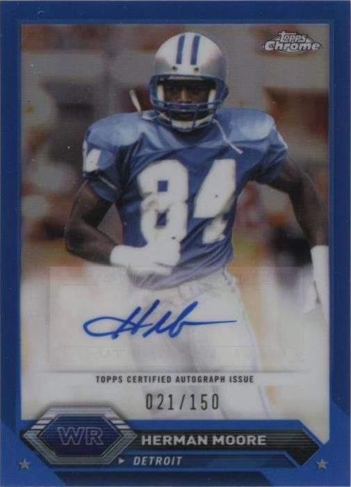 2023 Topps Composite - Topps Chrome Autographs Herman Moore #TCA-HM ...