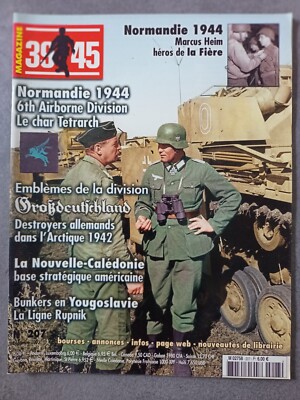 39 45 Magazine N° 207 Marcus Heim - 6th Airborn Division Le char ...