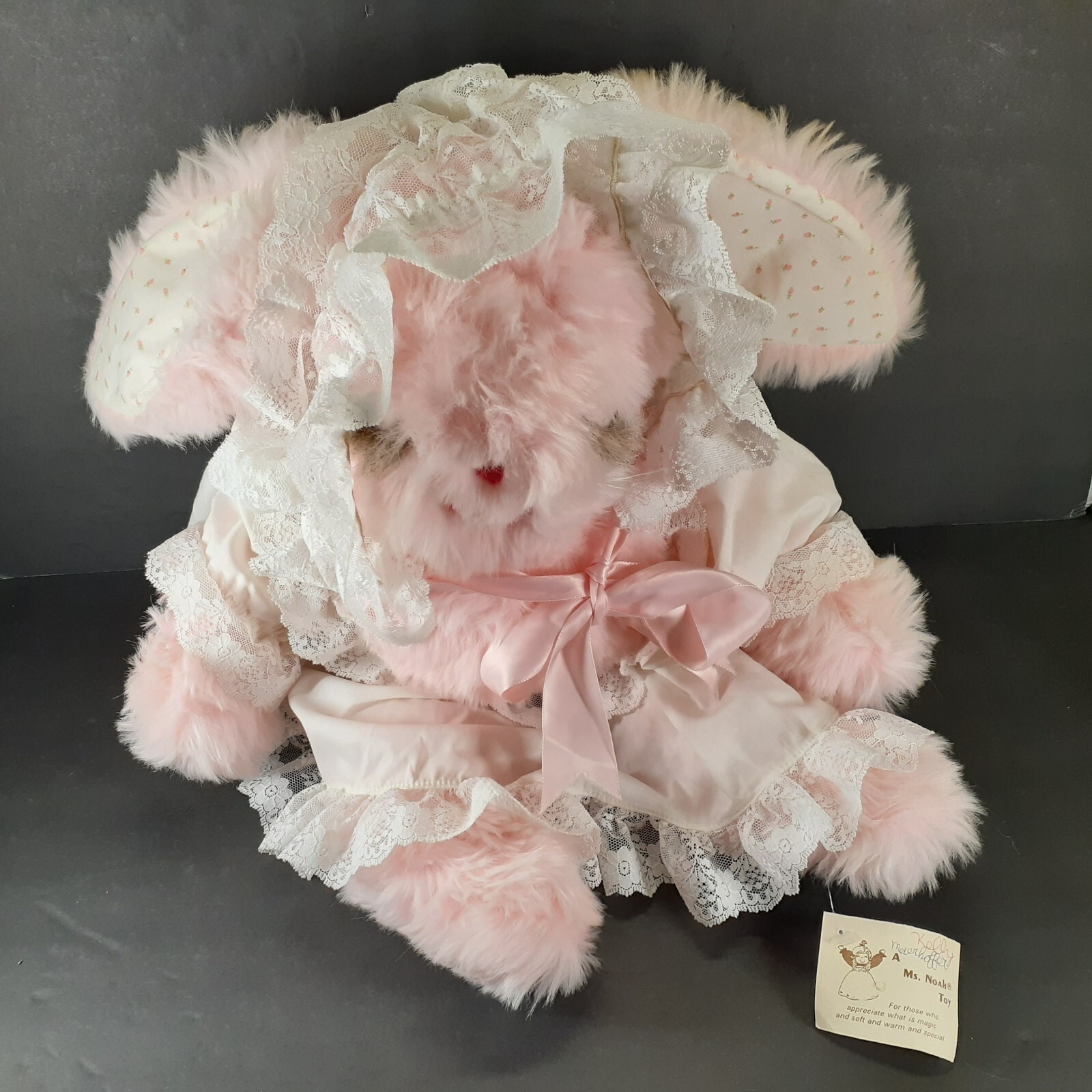 Vintage Original Ms. Noah Toy Pink Bunny Rosemary Rabbit Plush Vintage ...