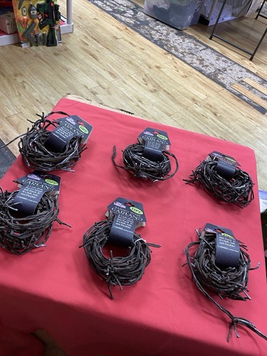 Halloween Prop Lot Of 6 Packs Of 12ft Barbed Wire Garland. New. Looks ...
