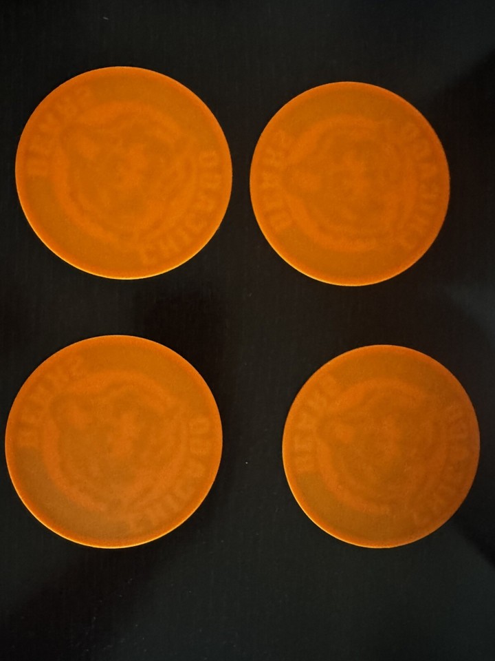 Chicago Bears Coasters Set 3D Printed Set of 4 NFL Football 🏈 | eBay