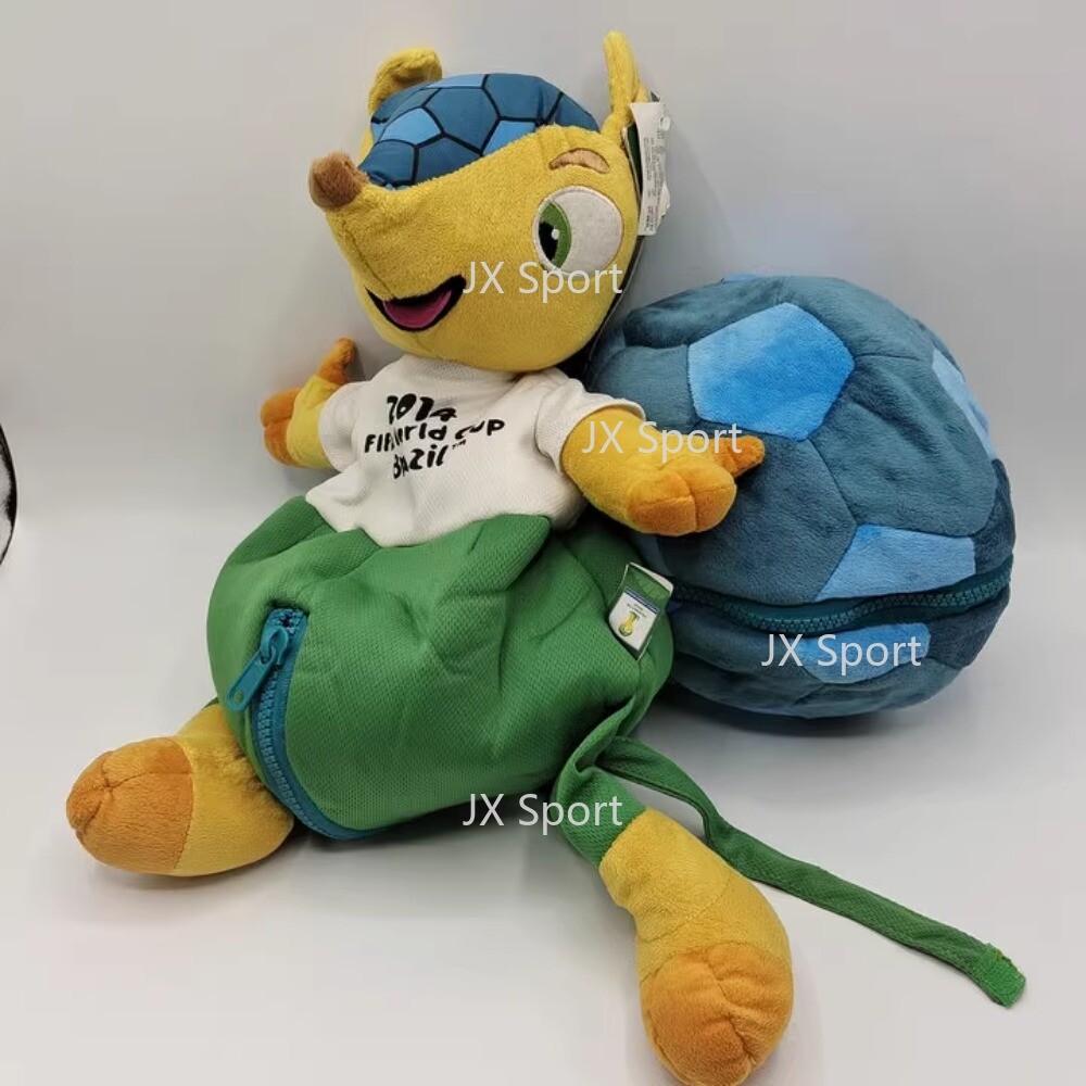 2014 Brazil Soccer World Cup Mascot Fuleco Plush Shape Authentic 1 | eBay