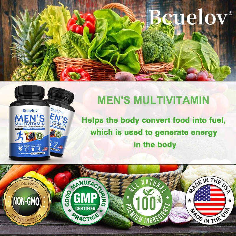 Multivitamin for Men Highest Potency Daily Mens Vitamins & Minerals ...