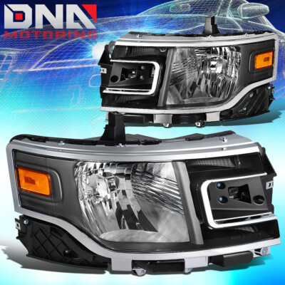 FOR 2013-2019 FORD FLEX FACTORY STYLE HEADLIGHTS LAMPS W/ LED SIDE ...