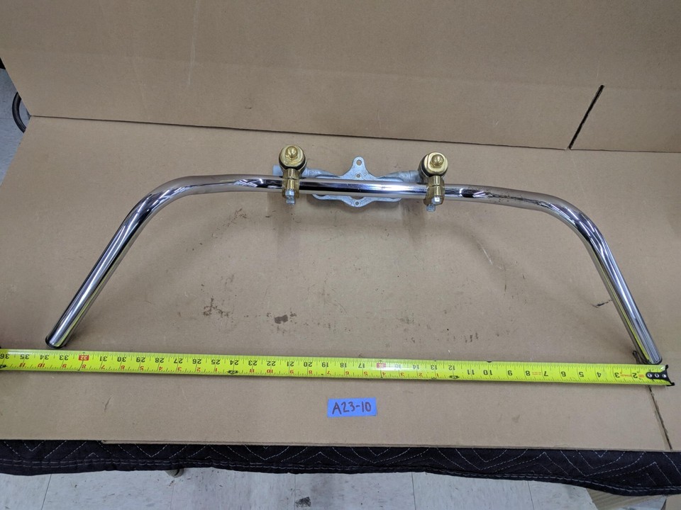 Flanders Style Brass Riser Handlebar For Harley-Davidson Springer | eBay