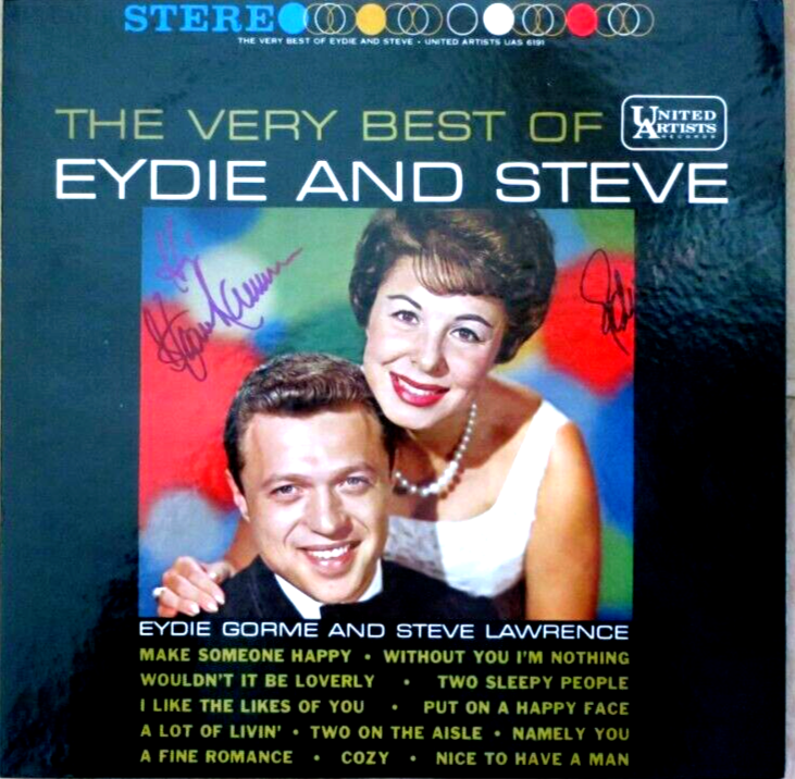 The "Very Best of Eydie and Steve" album signed by Eydie Gorme & Steve ...