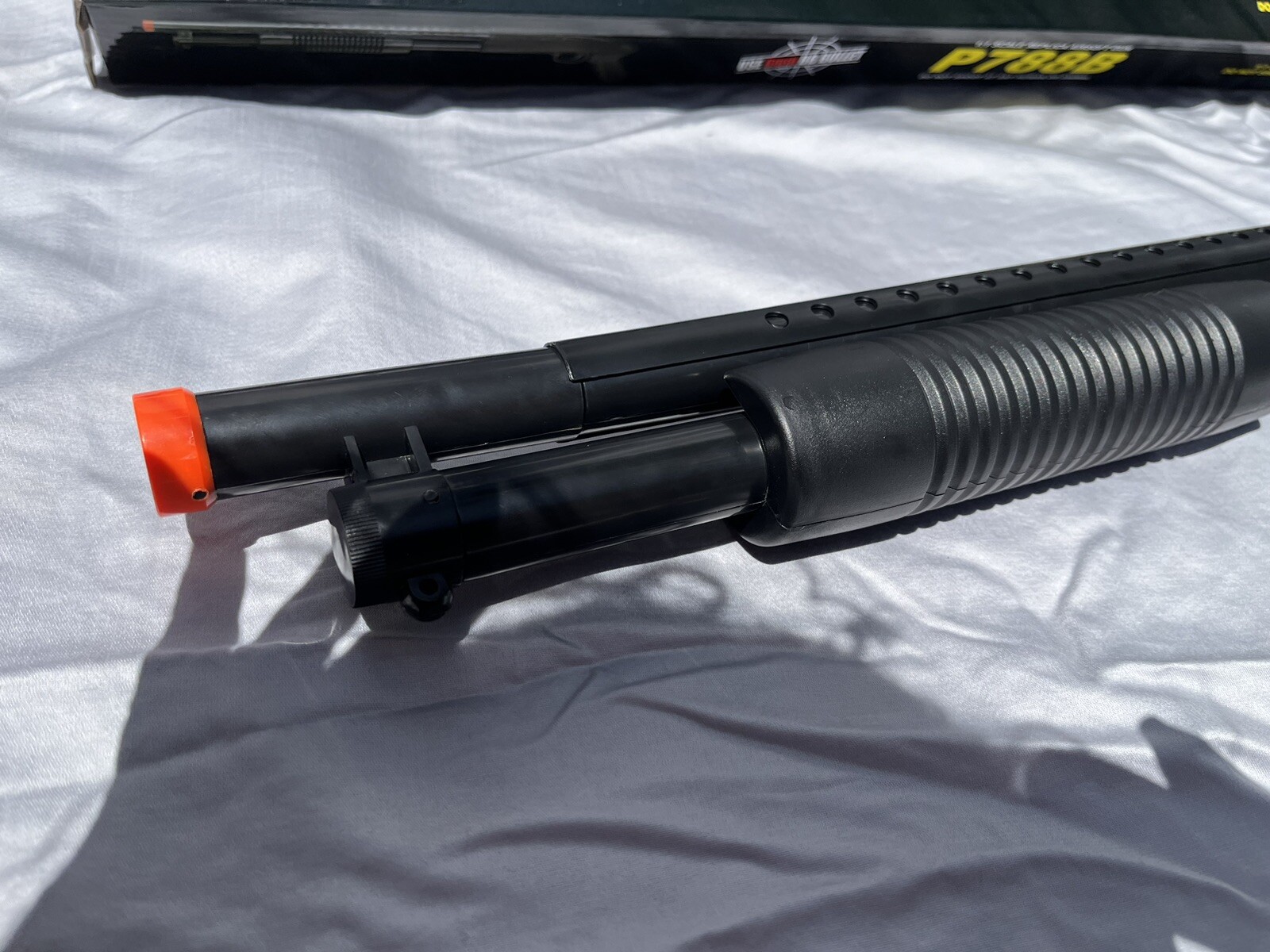 300 FPS Pump Action P788 Spring Powered 6mm Airsoft Shotgun + .12g BBs ...