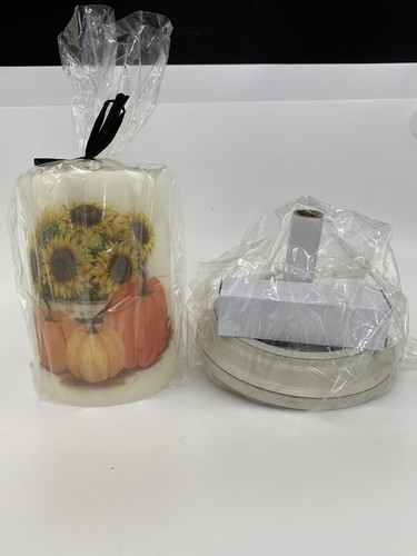 NEW CR DESIGNS HANDMADE FALL CANDLE SLEEVE WITH LASTING LITE CANDLE BASE | eBay