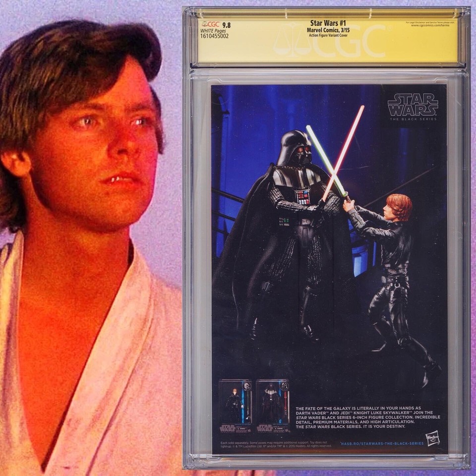 CGC 9.8 SS Star Wars #1 Variant signed by Hamill, Cassaday, Martin ...