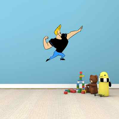 Johnny Bravo Funny Cartoon Kids Baby Room Wall Decor Sticker Decal 25 ...