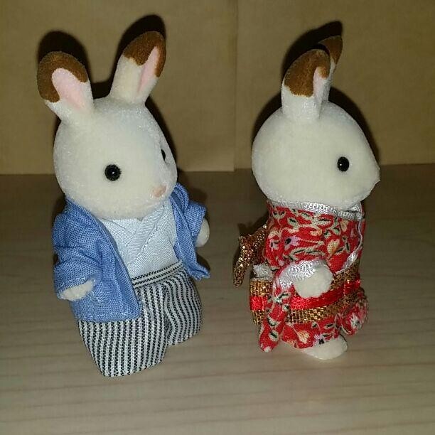 Sylvanian Families 25th Anniversary Japanese Kimono Clothing Calico ...