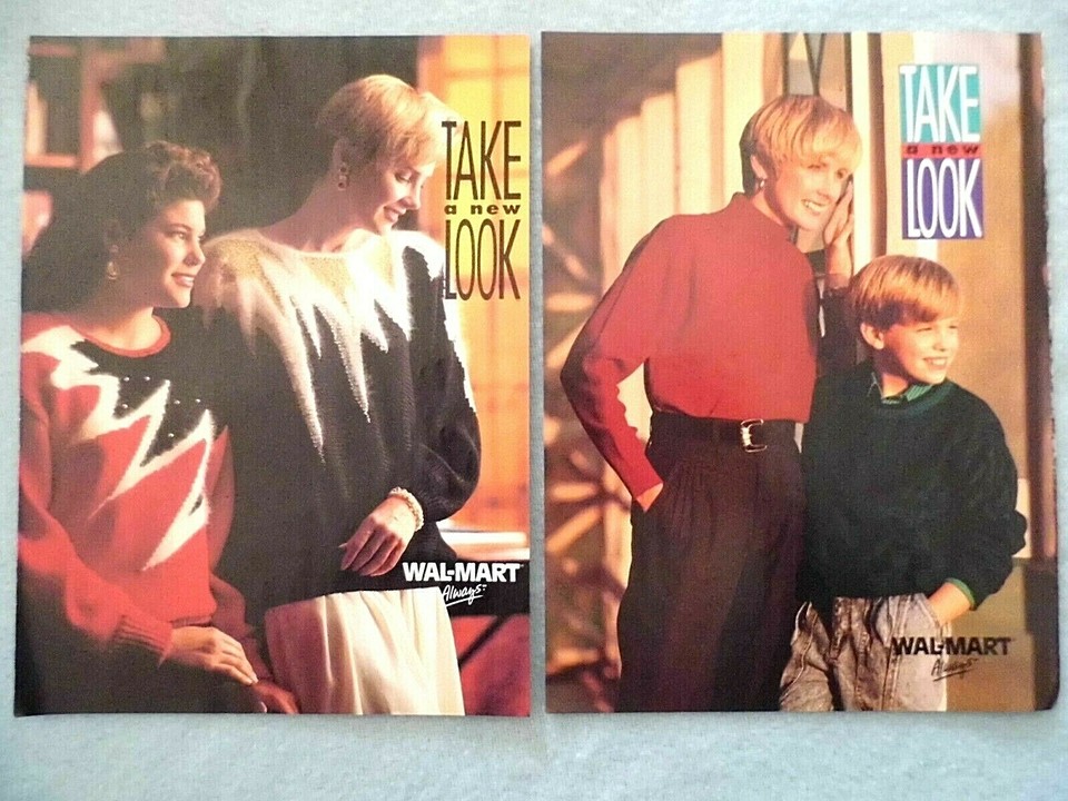 1990 Magazine Advertisement Page For Wal-Mart Department Store Clothes ...