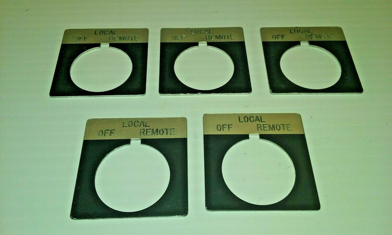 ALLEN BRADLEY 800T-X638 LEGEND PLATE "OFF-LOCAL-REMOTE" 30MM ALUMINUM ...