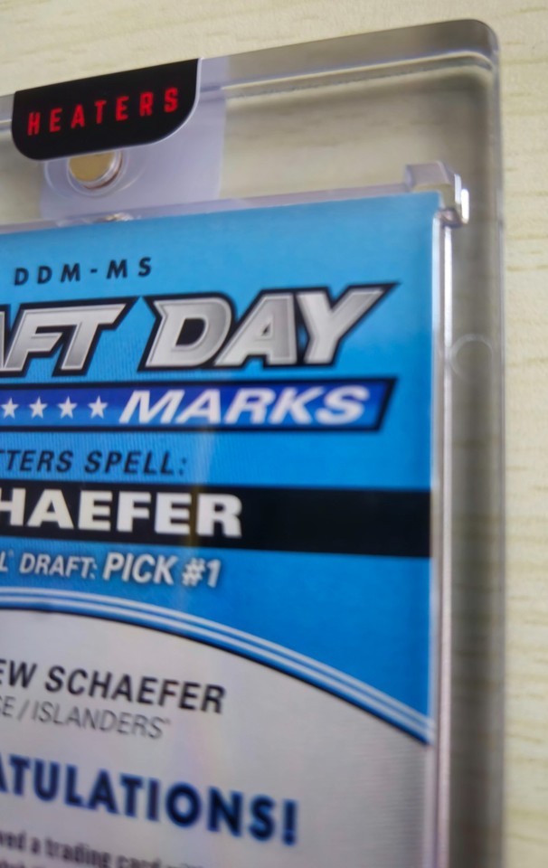 Matthew Schaefer 2025-26 SP Game Used Draft Day Marks Auto /35 #DDM-MS ...