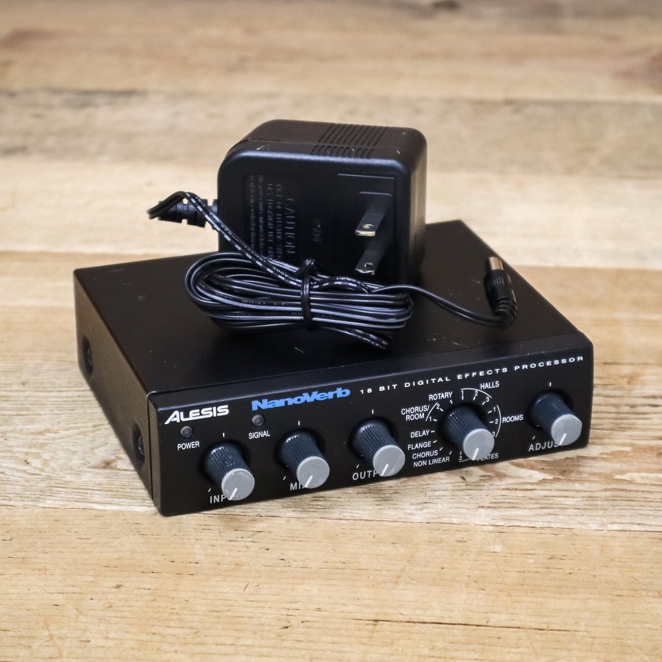 Alesis Nanoverb Reverb Effects Processor Nano-Verb 16-Bit Digital FX ...