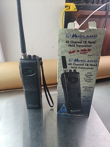 Midland 40 Channel Handheld CB Radio 75-785 MDL75785 - Read Description ...
