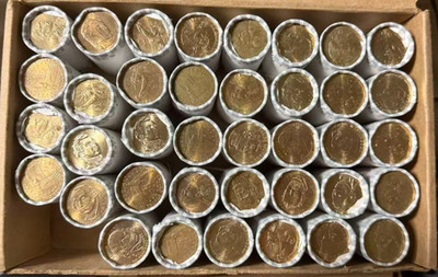 Unsearched Sealed Bank Roll US Dollars ~ Circulated Mixed $1 Coins ...