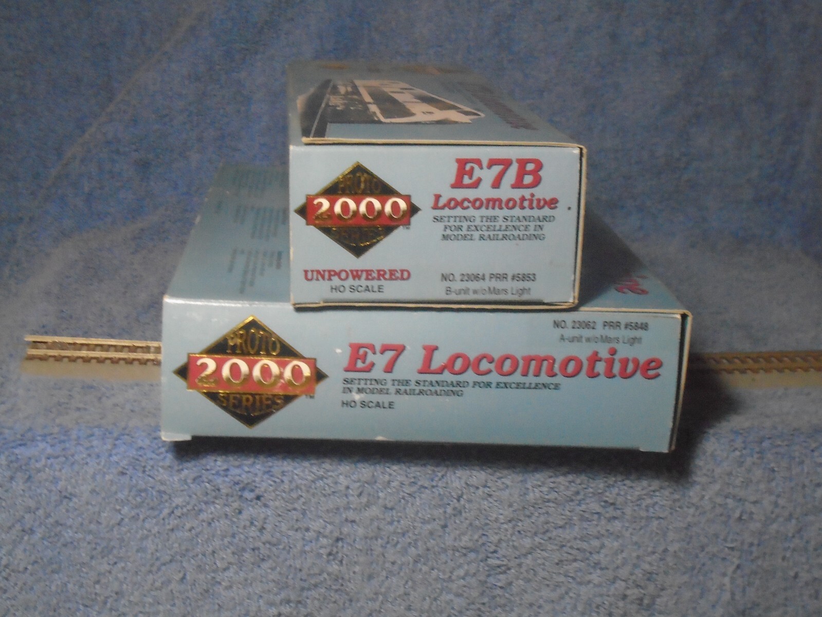 PROTO 2000 HO SCALE #23064 E7A PRR #5848A & 23064 E7B PRR #58625853B ...