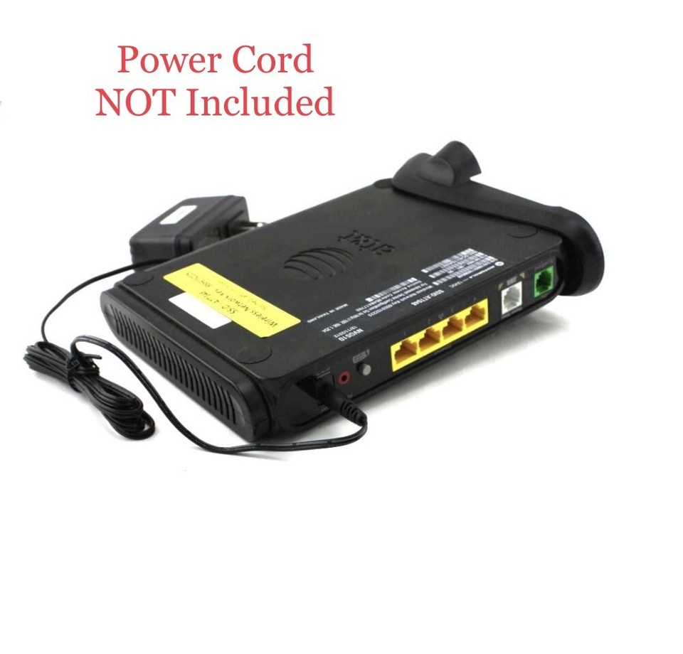 Motorola NVG510 WiFi 4-Port DSL Modem Router for AT&T U-Verse Wireless ...