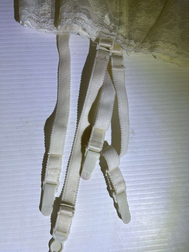 Vintage Carnival Womens 40C Lace Corset Bustier Ivory Bridal NWT | eBay