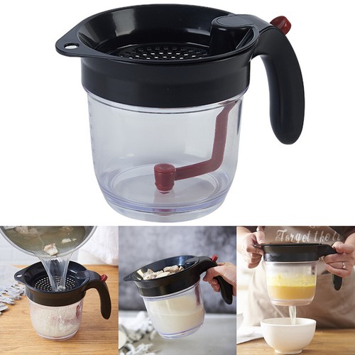 Cooking Fat Separator with Bottom Release Fat Grease Strainers Kitchen ...