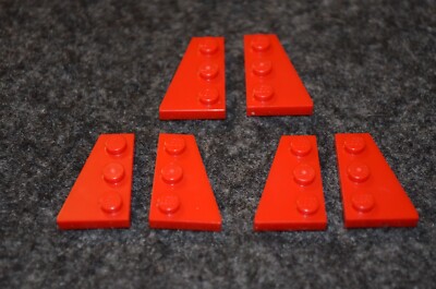 6 - [3 Pair] 2x3 Red Wing / Corner Plate Bricks ~ New Lego Parts ~ | eBay