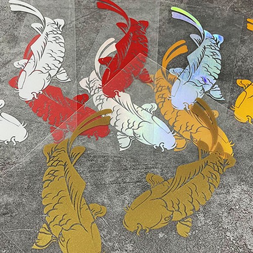 1 Pair Lucky Fish Koi Vinyl Decal Car Window Sticker Waterproof DIY ...