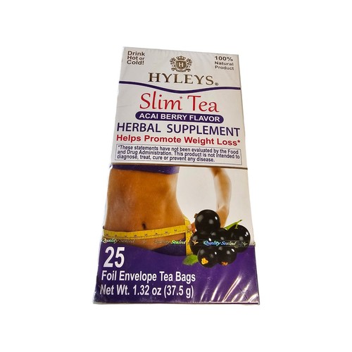 Slim Tea Acai Berry 25 Foil Envelope Tea Bags 1.32 oz (37.5 g ...