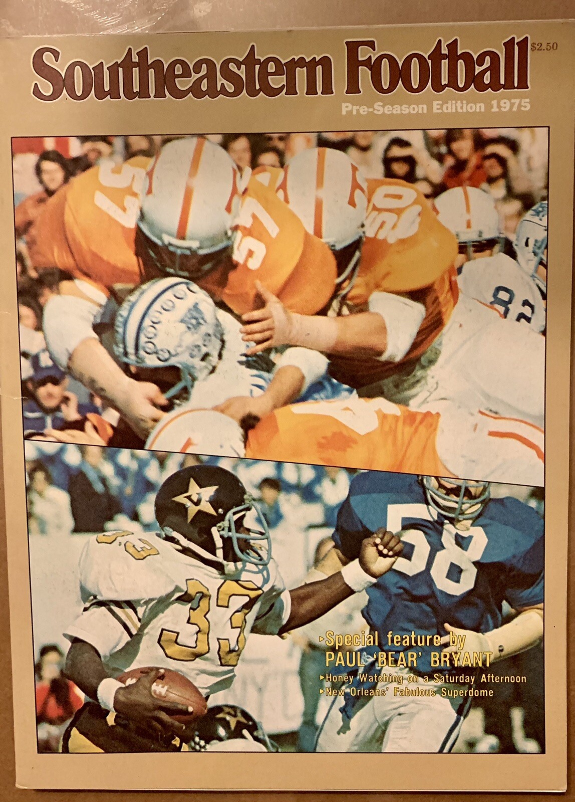 1975 Athlon’s Southeastern Football Annual - Tennessee Vols - Bill ...