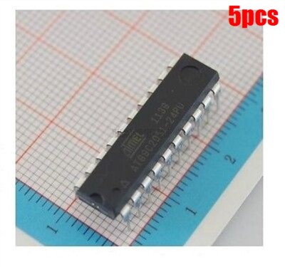 5Pcs DIP-20 Atmel AT89C2051-24PU 89C2051 DIP20 Microcontroller bn | eBay