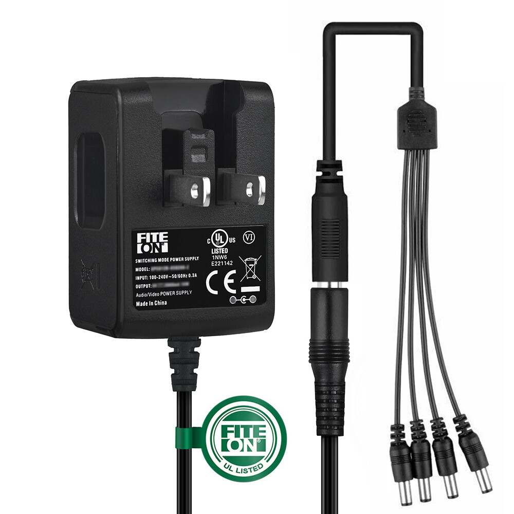 UL 5ft AC Adapter for Lemax # 74707 4.5 VOLT Spooky Town Accessory ...