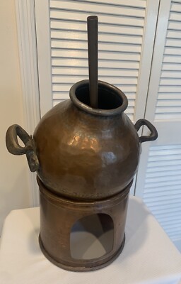 Rare Antique Egyptian Copper/ brass Beans Cooking Pot Cookware Damasa ...