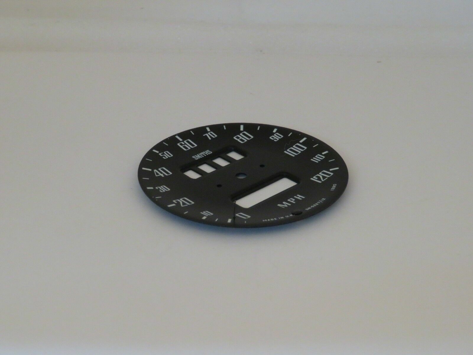 Speedometer Dial Face Plate NOS Original Smiths Brand Fits MGB w/ O.D ...