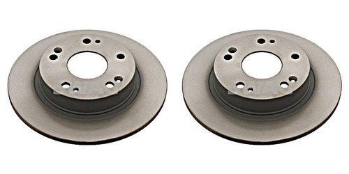 SWAG Brake Disc Rear Axle x2 pcs Fits HONDA Civic Coupe Sedan 42510-SNA ...