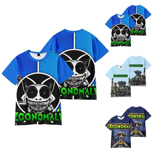 Kids Child Zoonomaly Cartoon 3D T-shirt Short Sleeve Crew Neck Shirts ...