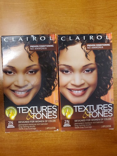 2 Pack: Clairol Professional Texture & Tones Hair Color *#2N Dark Brown ...