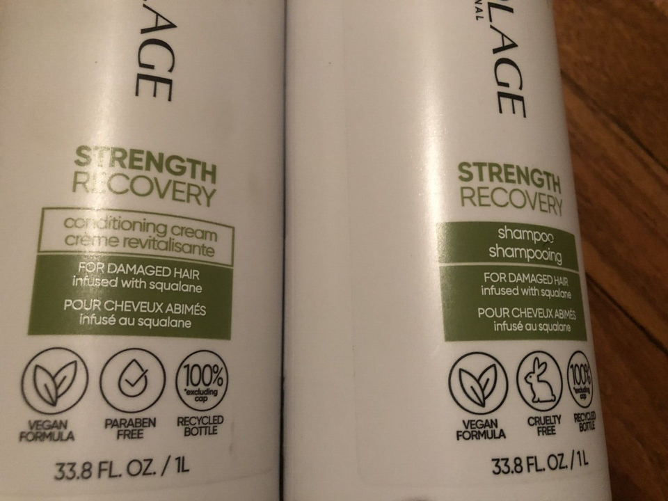 Matrix Biolage Strength Recovery Shampoo & Conditioner Cream 33.8oz ...