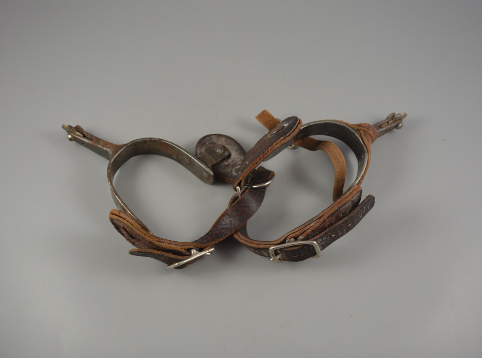 Vintage Bob Blackwood Spurs with Leather Straps - Marked BB | eBay