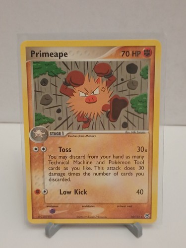 Pokemon TCG 2004 Primeape 28/112 EX FireRed & LeafGreen Rare Mint NM+ ...