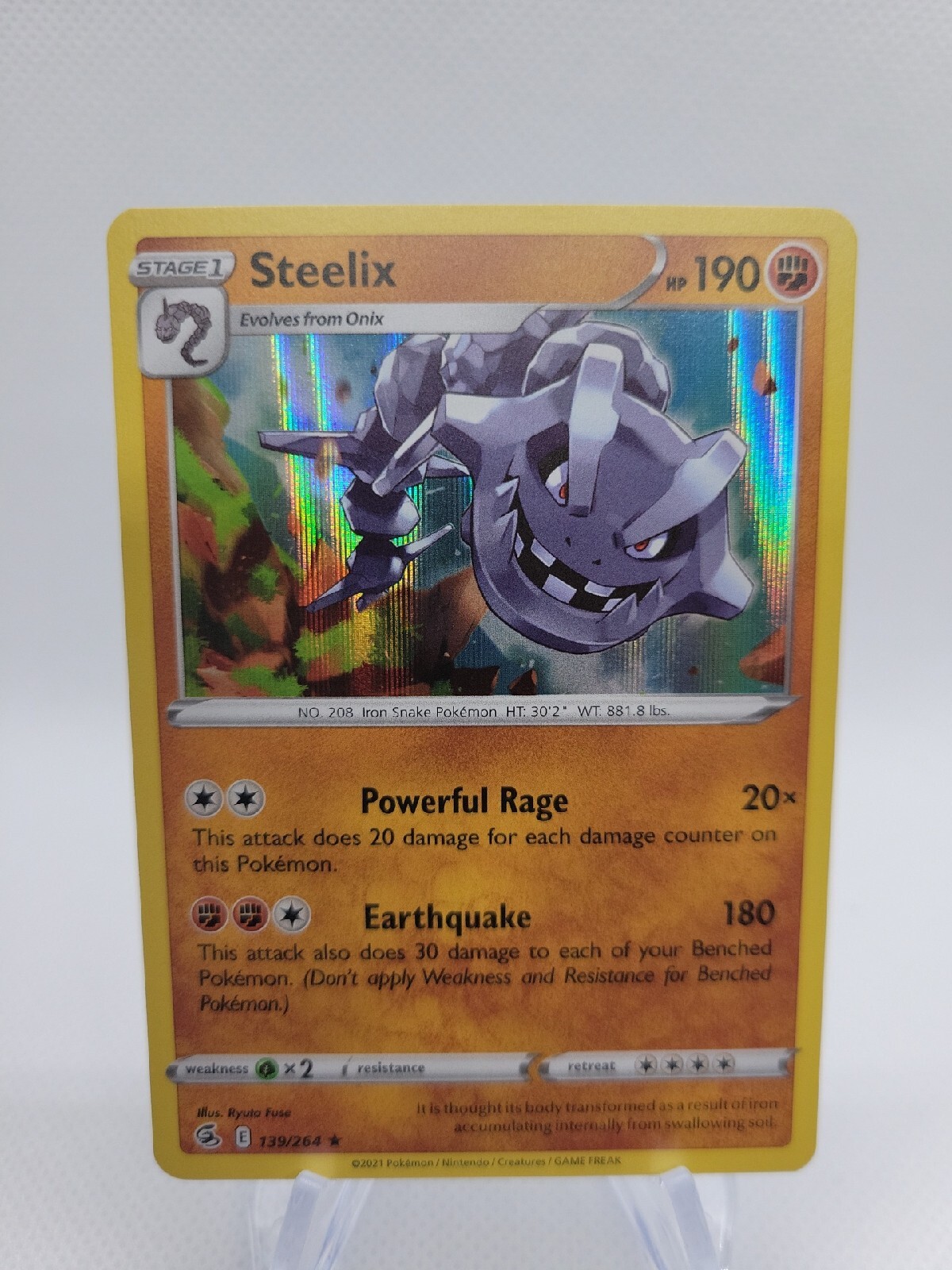 Steelix 139/264 Holo Rare Fusion Strike Pokemon TCG | eBay