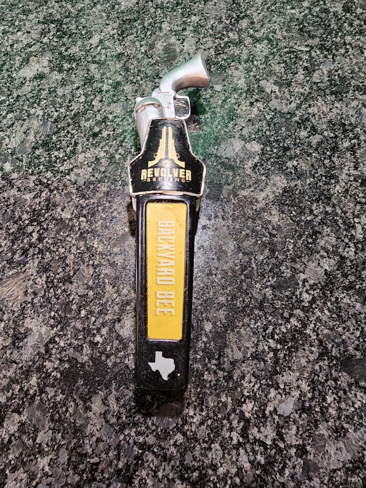 Revolver Brewing Backyard Bee Tap Handle 6 Shooter Gun Keg Kegerator | eBay