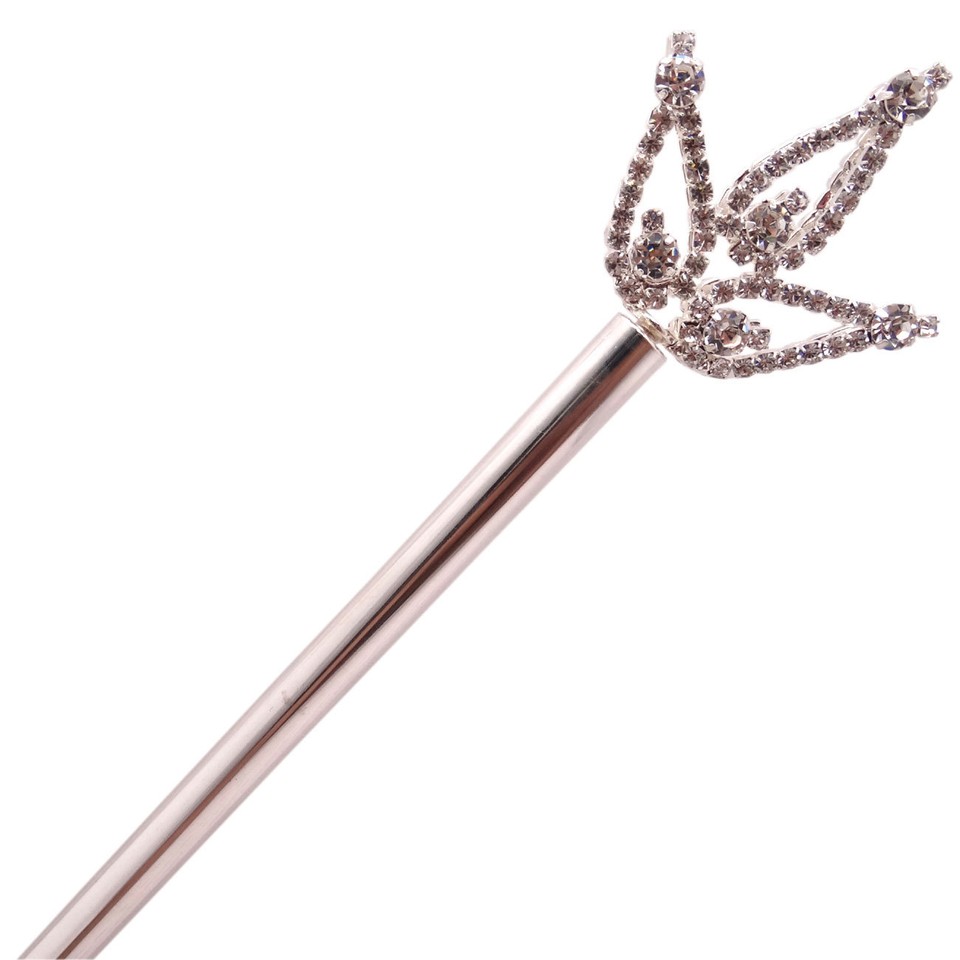 Sweet 15 Quinceanera Crystal Flower Scepter Wand Wedding Bridal Prom ...