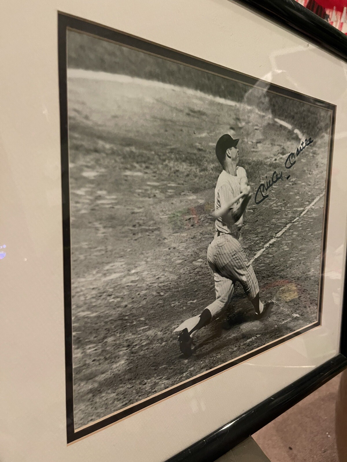 Mickey Mantle Autographed Photograph Stacks of Plaques New York Yankees ...