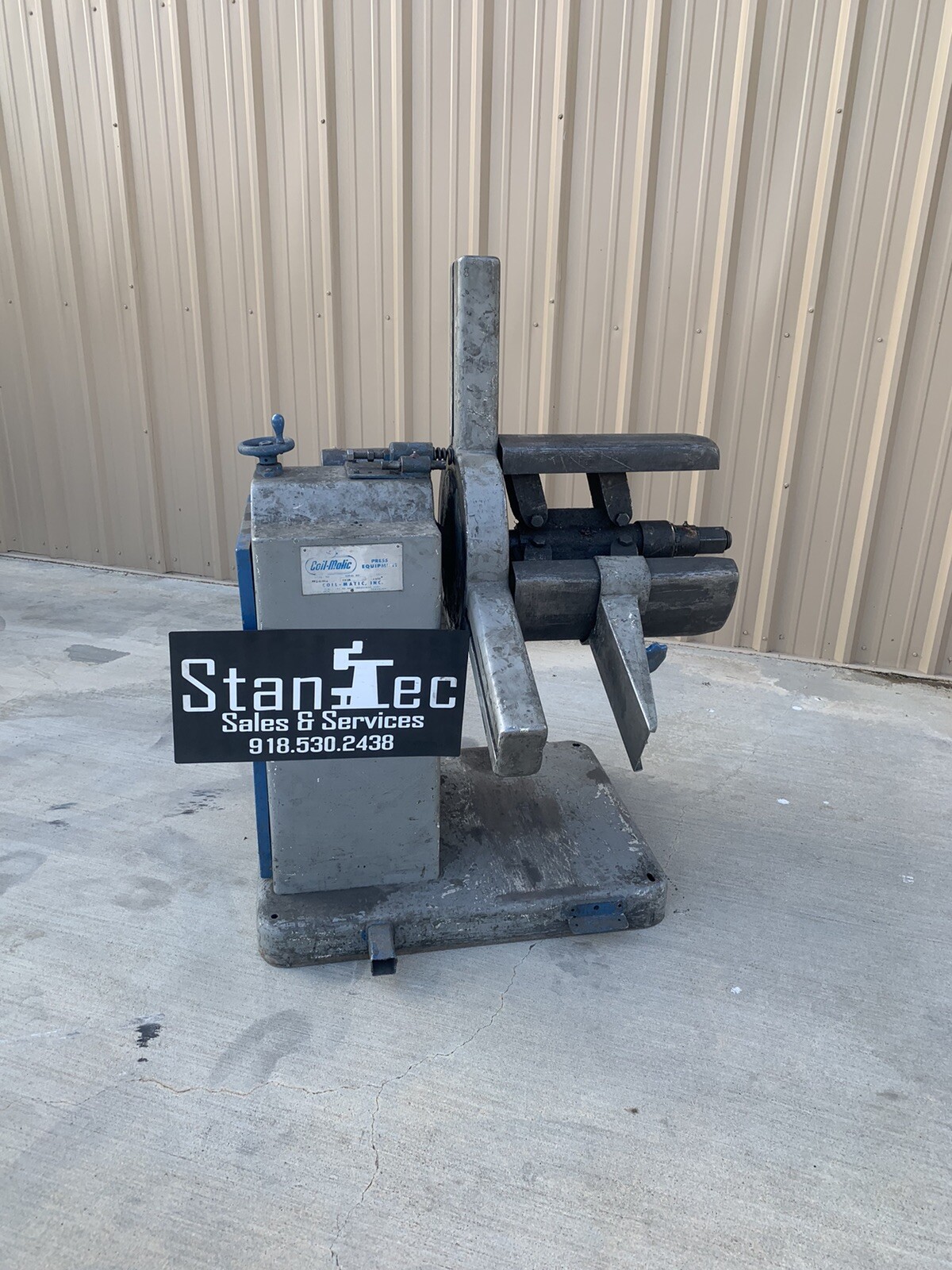 2500Lb Capacity 18" W x 54" OD Coil-Matic PR1-1854A UNCOILER Non ...