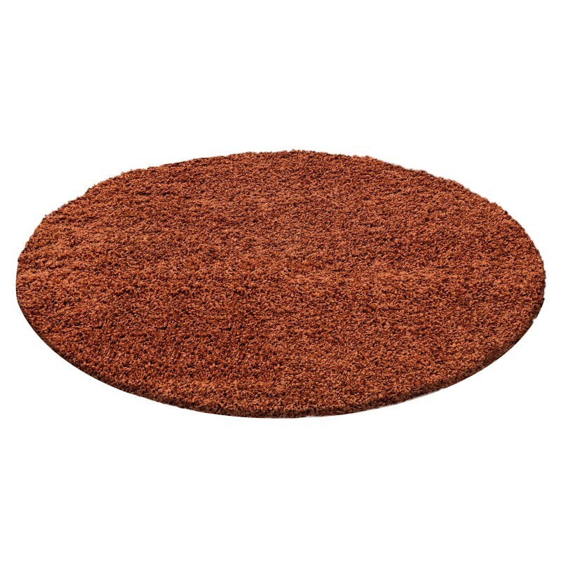 Deep Pile Shaggy Rug Modern Terracotta Soft Fluffy Large Small Living ...