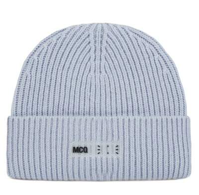 McQ ALEXANDER McQUEEN No. 0 COLLECTION Ic0 LOGO BEANIE HAT ...