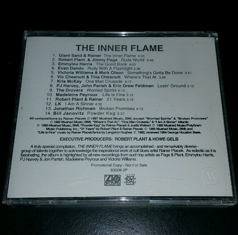 The Inner Flame A Tribute to Rainer Ptacek Rare Promotional CD 1997 | eBay
