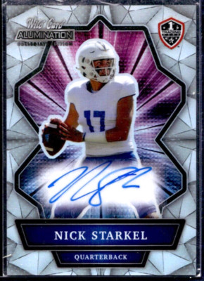 Nick Starkel 2021 Wild Card Alumination AUTO Autograph Rookie NIL #ANBC ...
